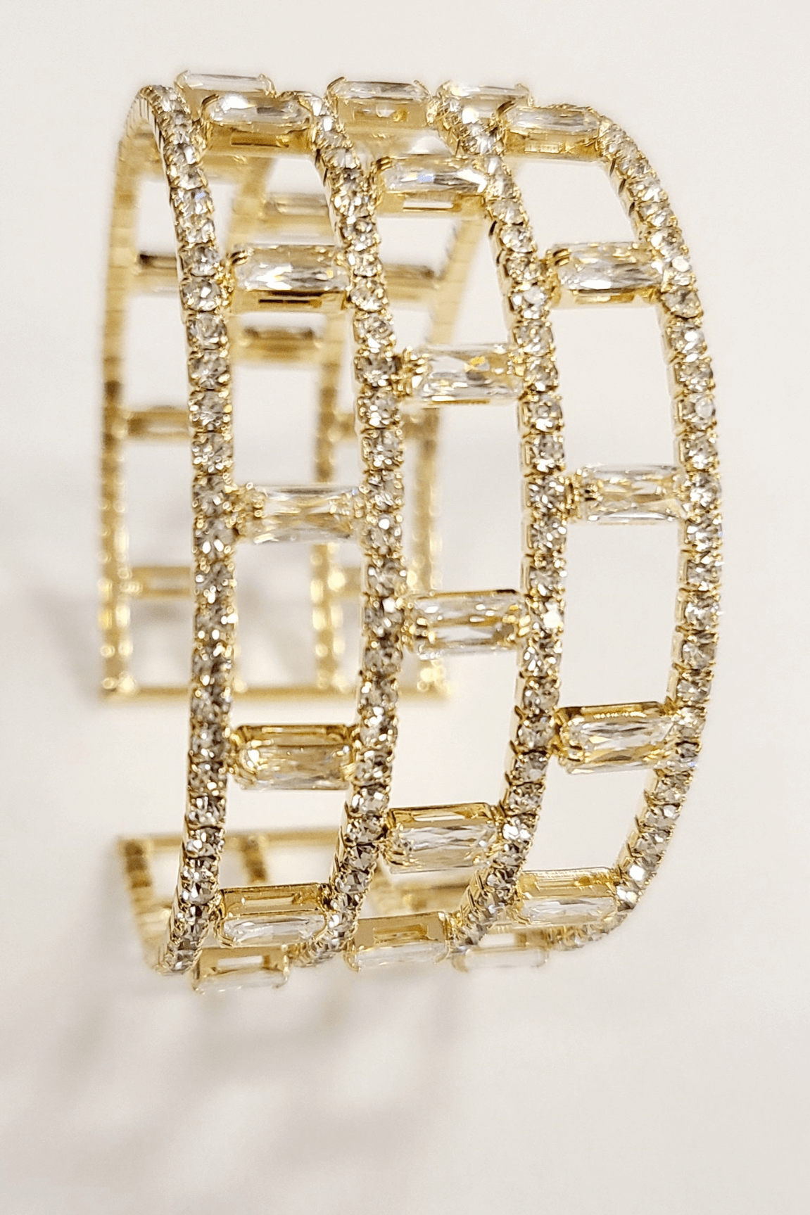 Luminous Lattice Cuff Bracelet (Gold) – Palazzo Couture Online